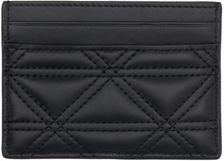 Vivienne Westwood Black Quilted Card Holder Vivienne Westwood