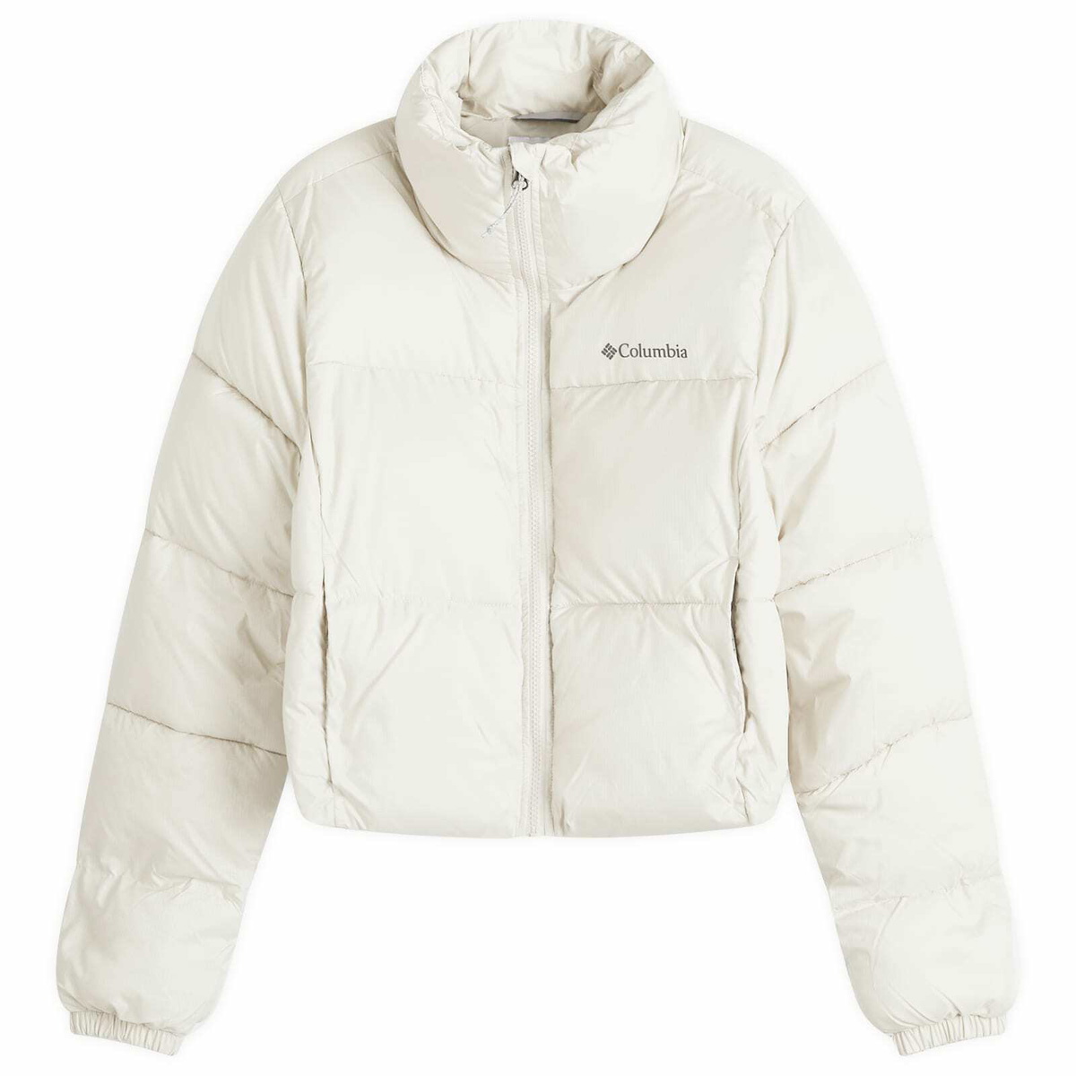 Columbia Women's Puffect Cropped Jacket in Dark Stone Columbia