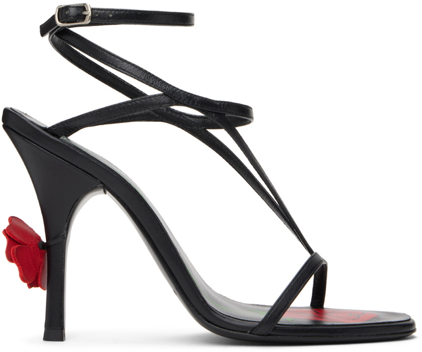 Magda Butrym Black Strappy Heeled Sandals Magda Butrym