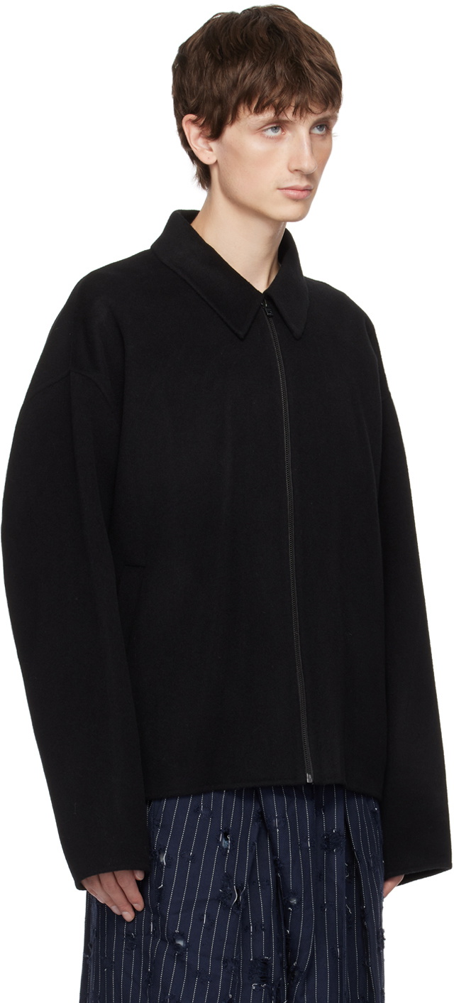 Acne Studios Black Zip Jacket Acne Studios