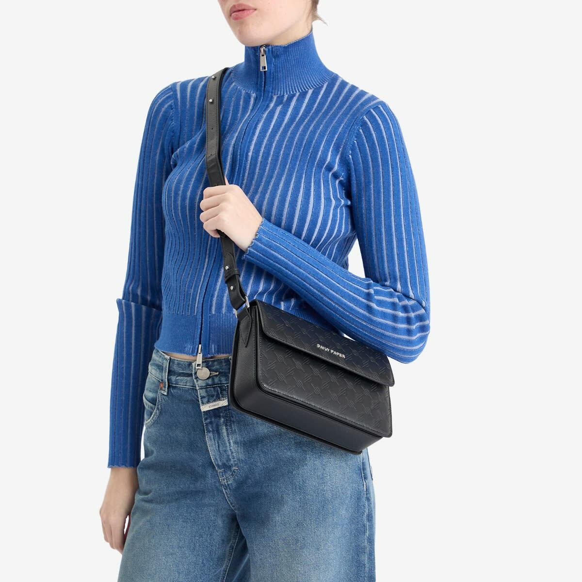 Daily Paper Women's Meru Monogram Bag in Black Daily Paper