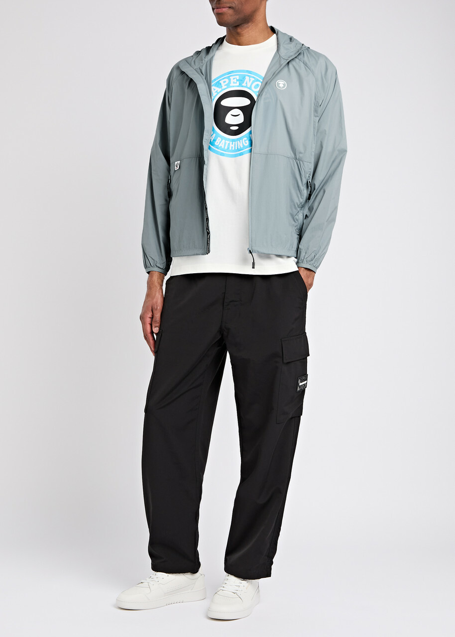 Aape Hooded Shell Jacket Light Blue AAPE by A Bathing Ape