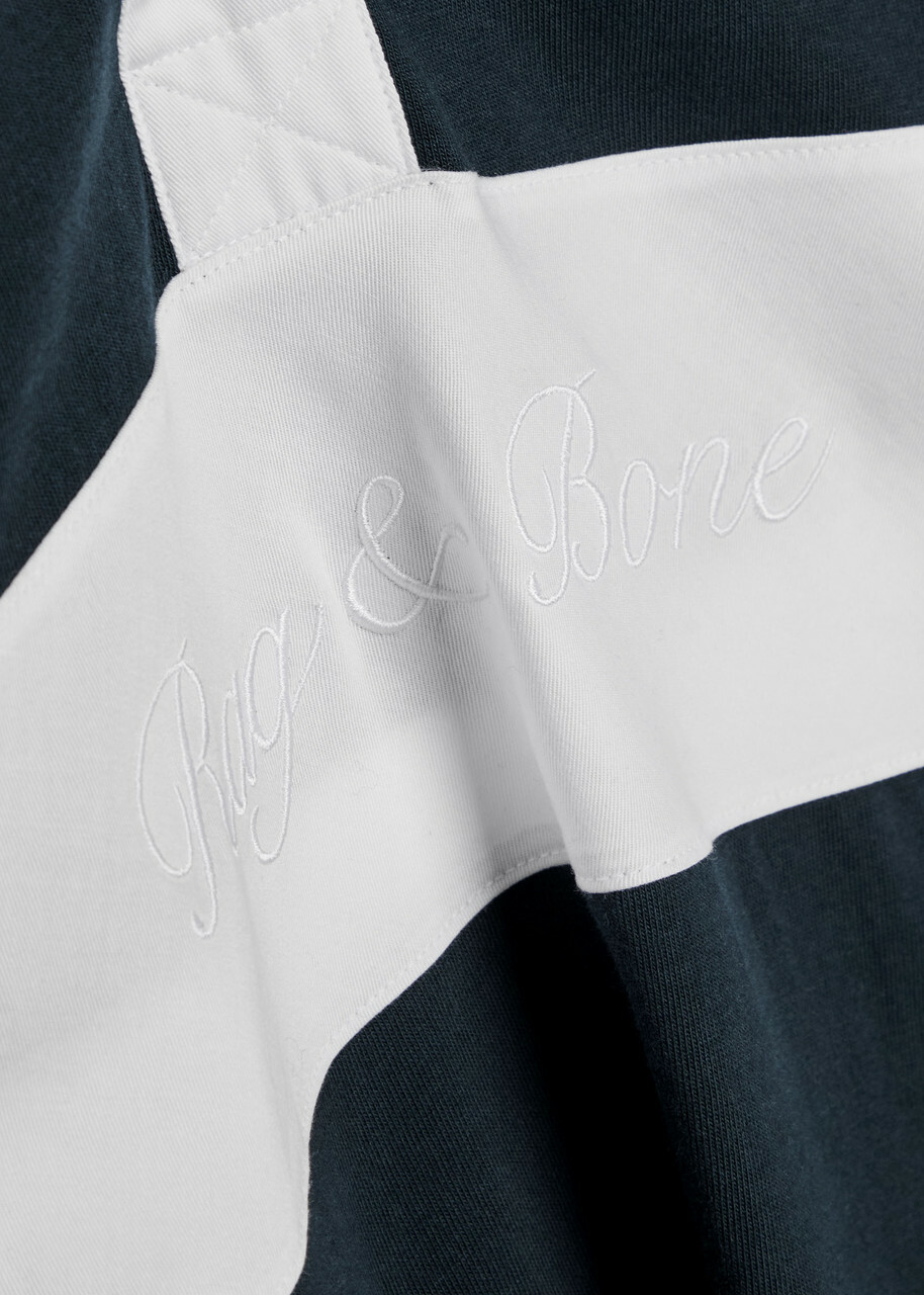Rag & Bone Colour-block Cotton Polo top Stripe Rag and Bone