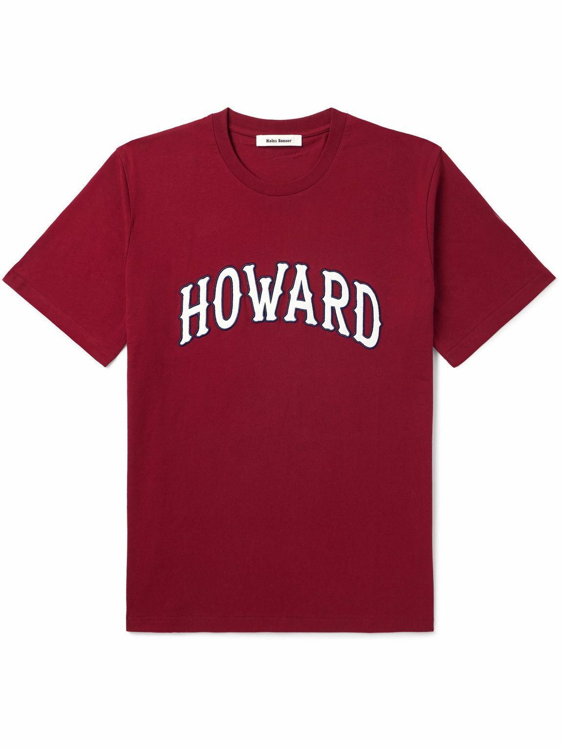 Wales Bonner - Howard Appliquéd Printed Organic Cotton-Jersey T-Shirt ...