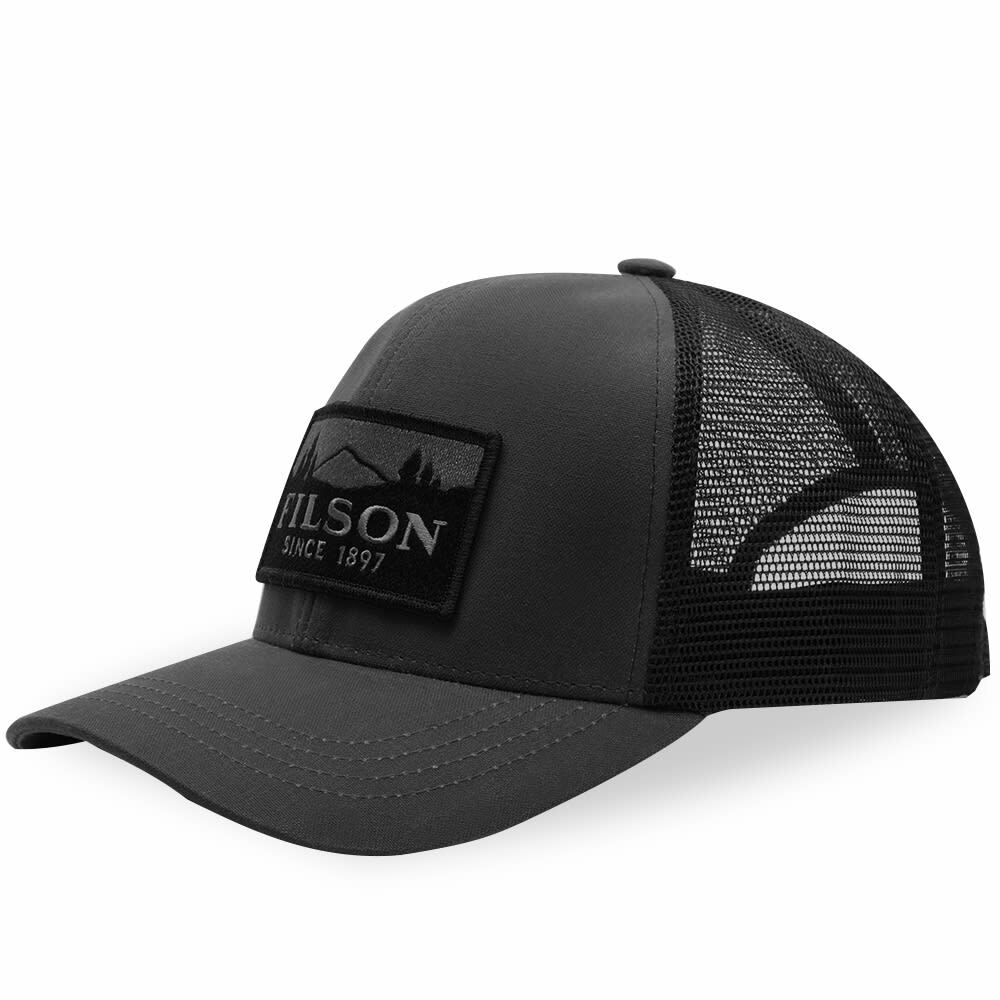 Filson Men's Mesh Logger Cap in Black Filson
