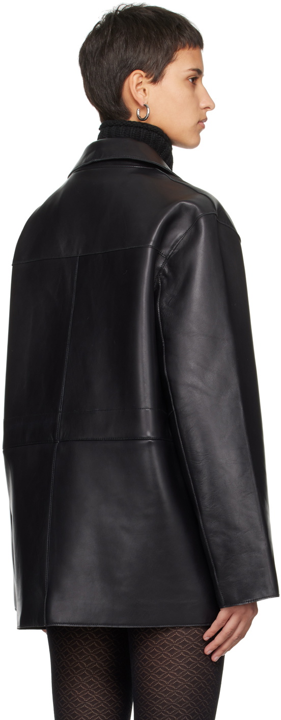 Stand Studio Black Rumi Leather Jacket Stand Studio