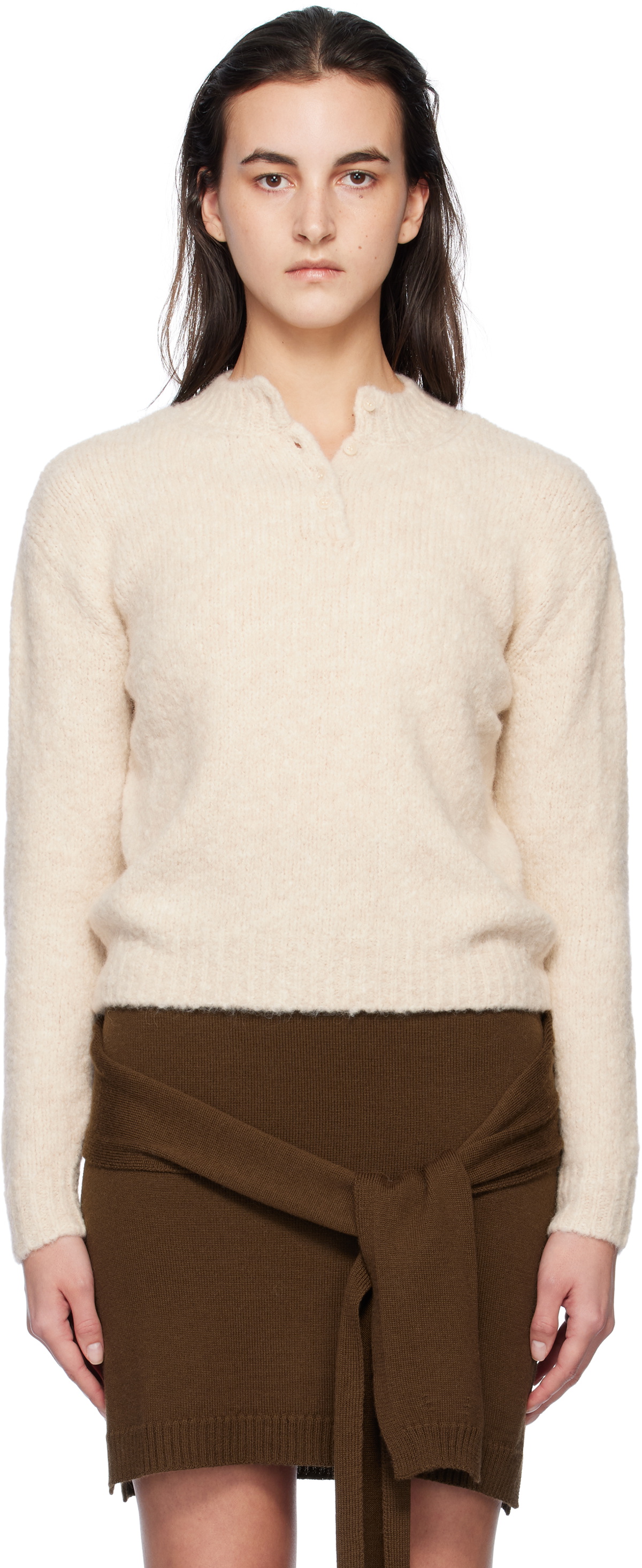 Paloma Wool Off-White Crush Sweater Paloma Wool