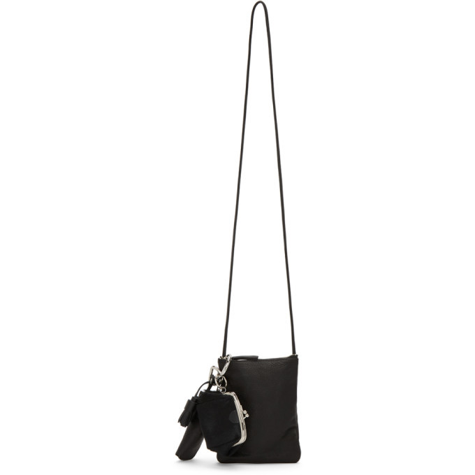 Ys Black Ring Pochette Shoulder Bag Ys