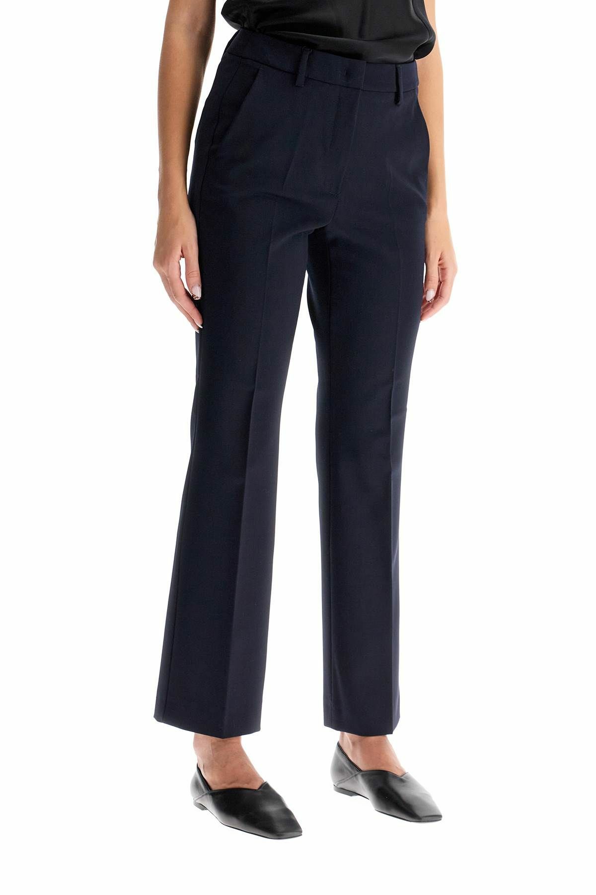 WEEKEND MAX MARA pantaloni in lana stretch Blue Weekend Max Mara