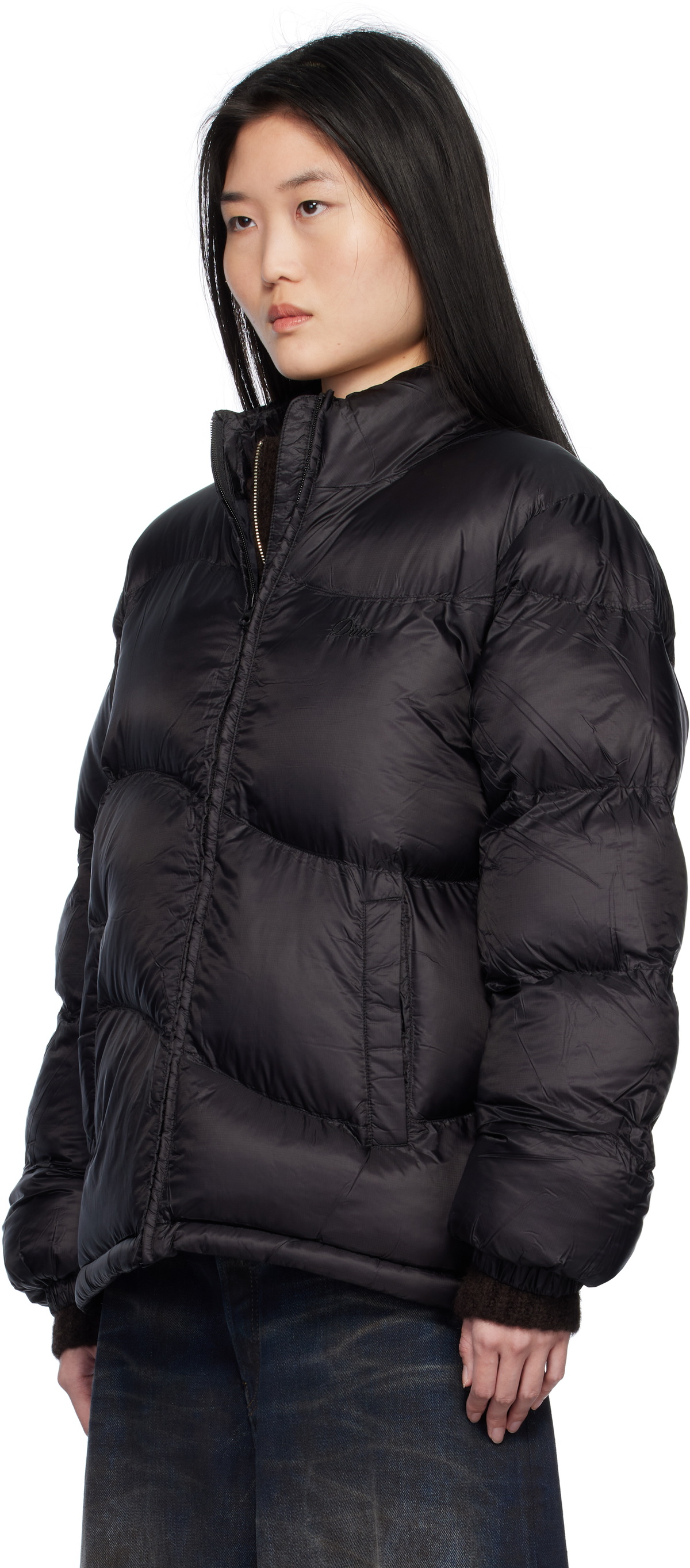 Dime Black Classic Ripstop Puffer Jacket Dime