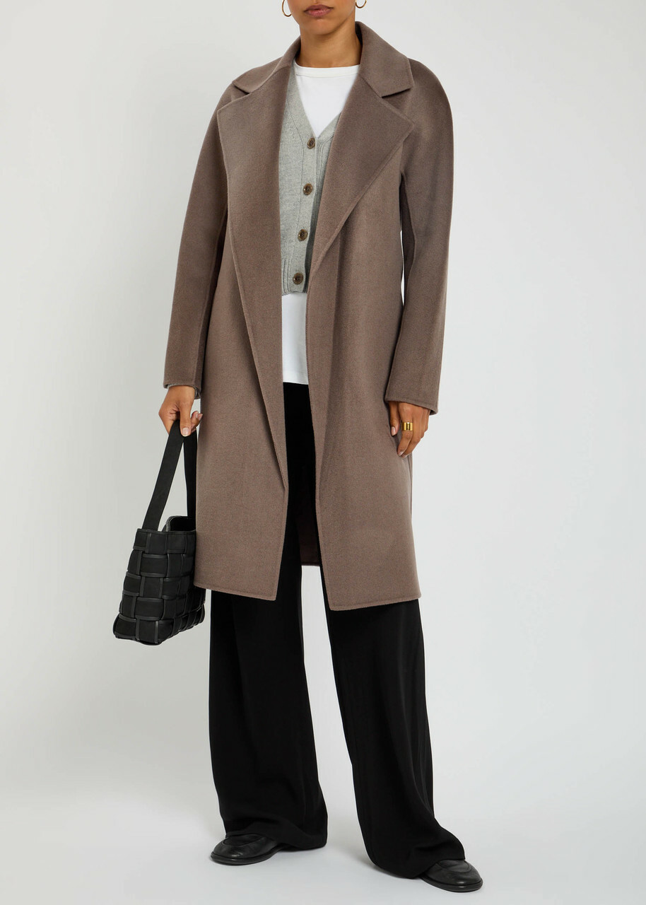 Joseph Costa Wool and Cashmere-blend Trench Coat Brown Light Joseph
