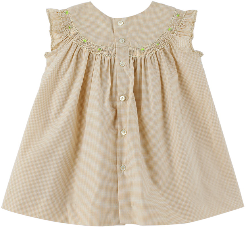 Bonpoint Baby Beige Amantine Dress Bonpoint