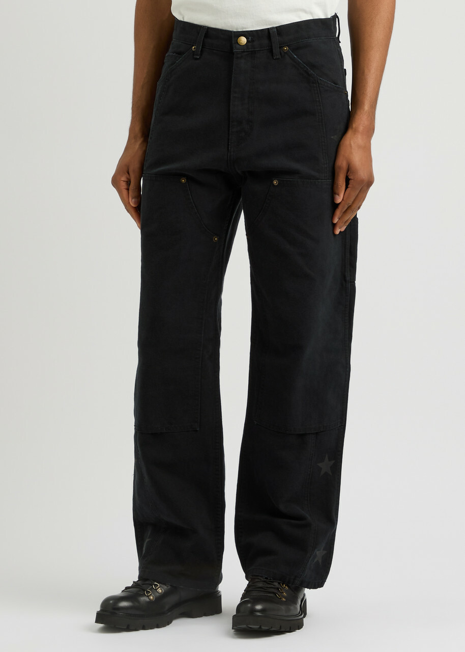 Cherry LA Star Wide-leg Carpenter Jeans Black CHERRY LA