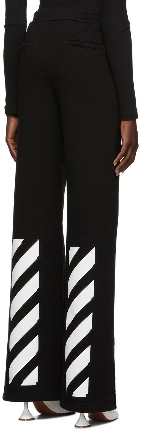 Off-White Black Tapered Diag Logo Sweatpants Off-White