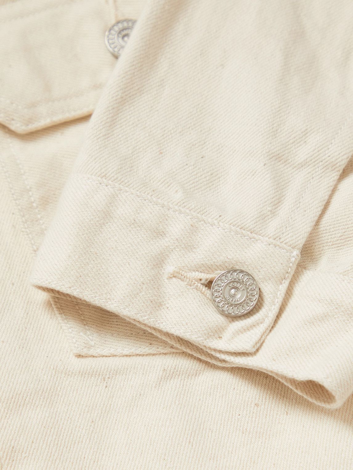 COTTLE - Cotton and Linen-Blend Denim Jacket - Neutrals