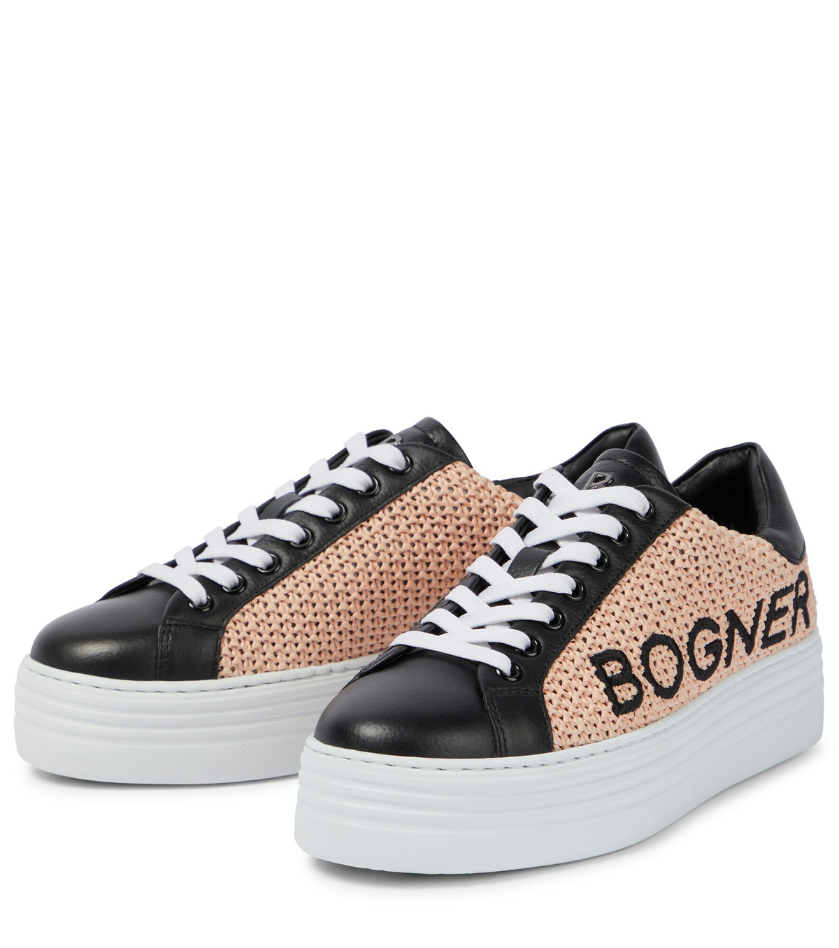 Bogner - Orlando leather-trimmed sneakers Bogner