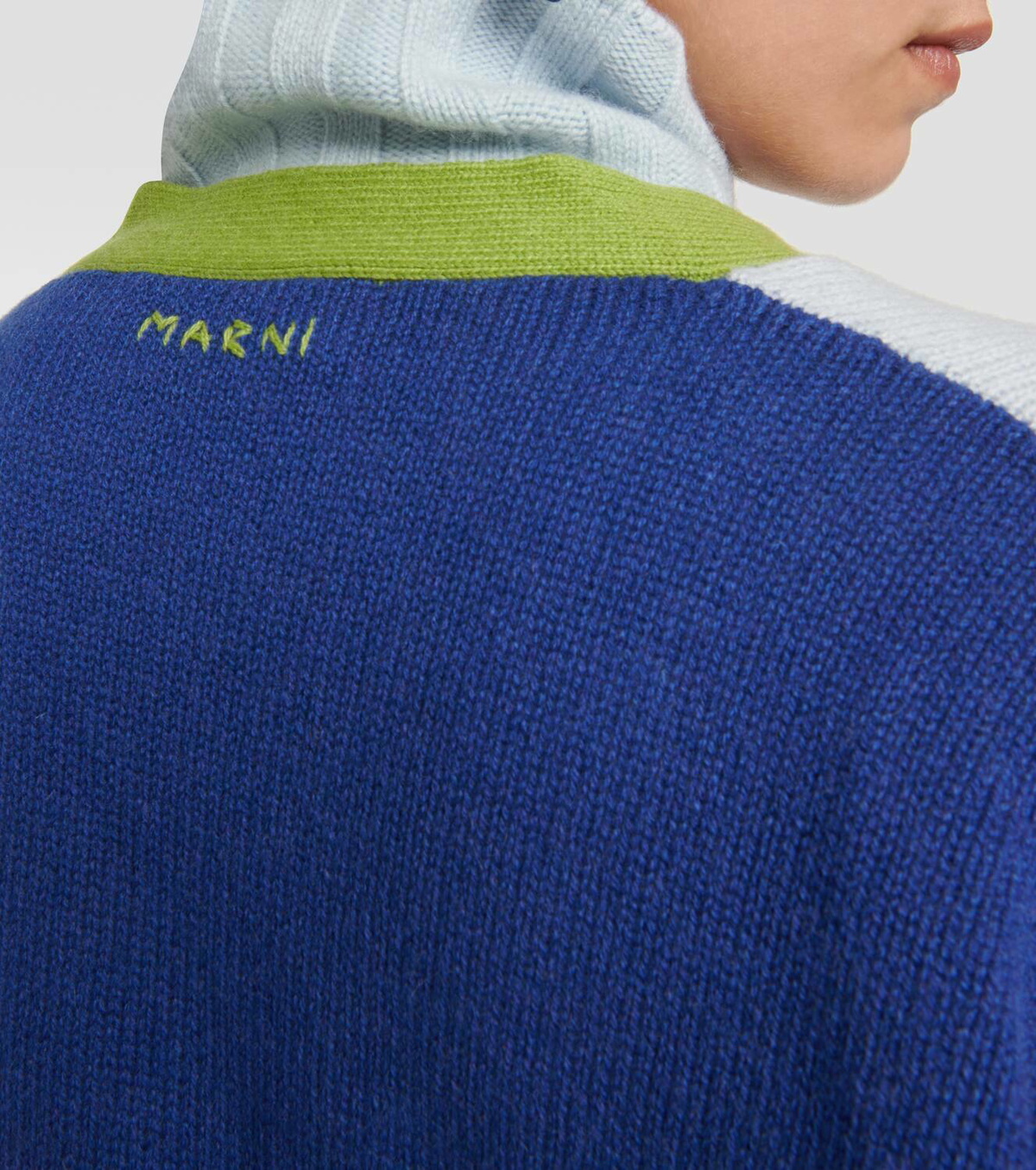 Marni Color-blocked cashmere cardigan Marni