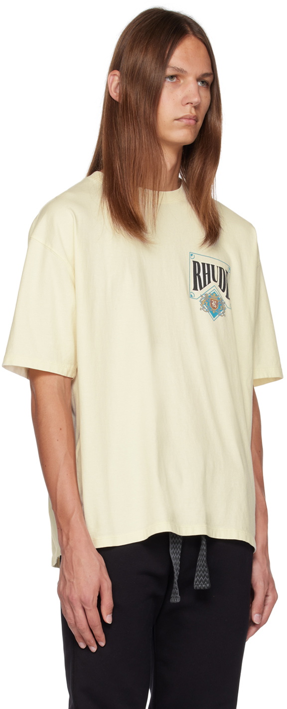 Rhude White Printed T-Shirt Rhude