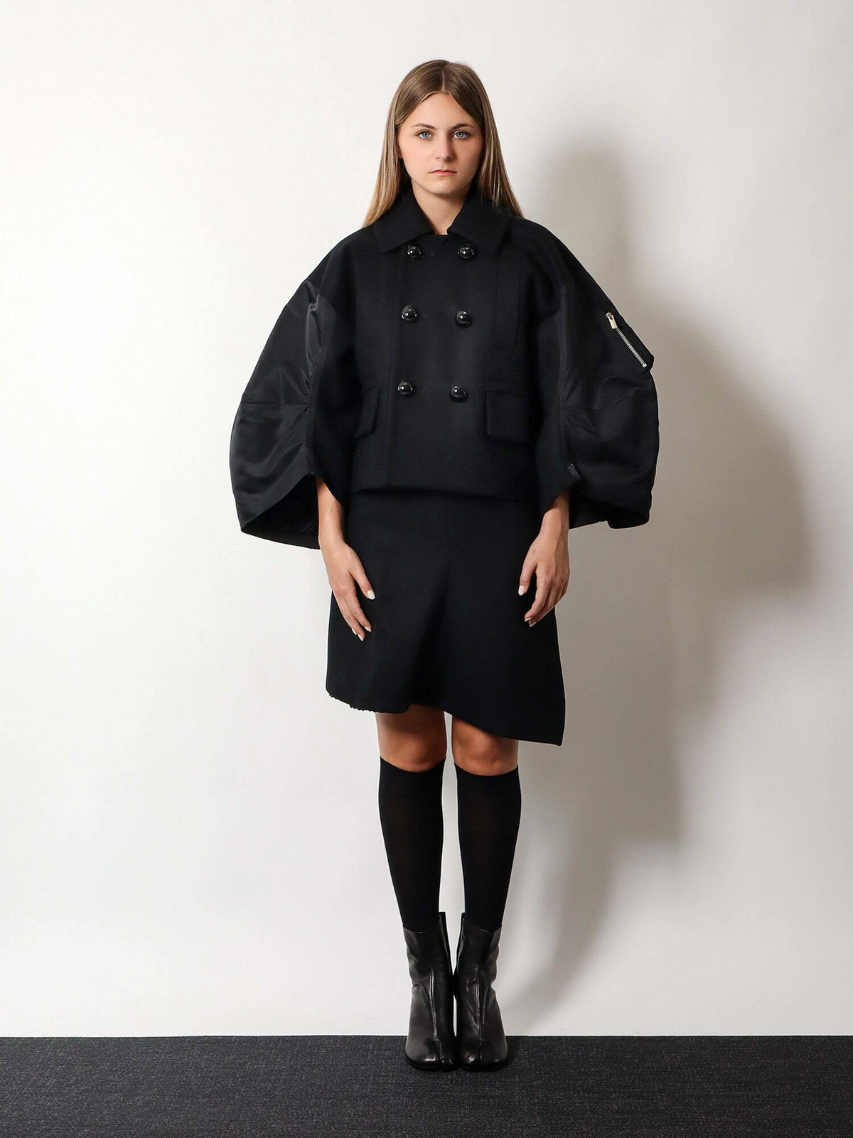 Sacai Jacket Black Womens Sacai