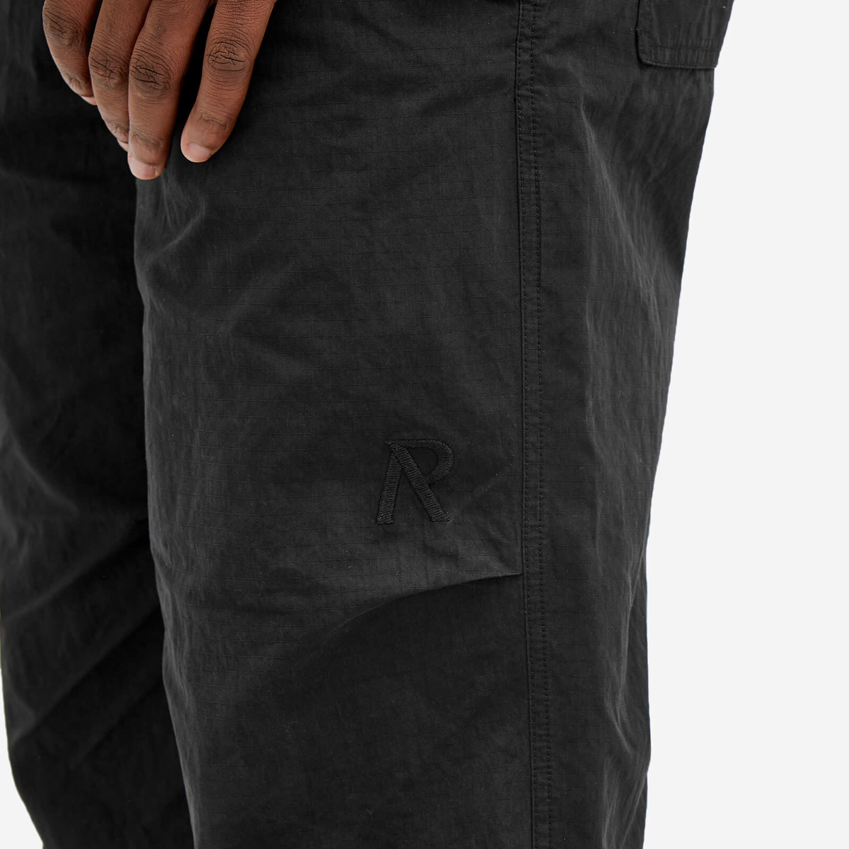 Represent Men's Ripstp Parachute Pant in Black Represent