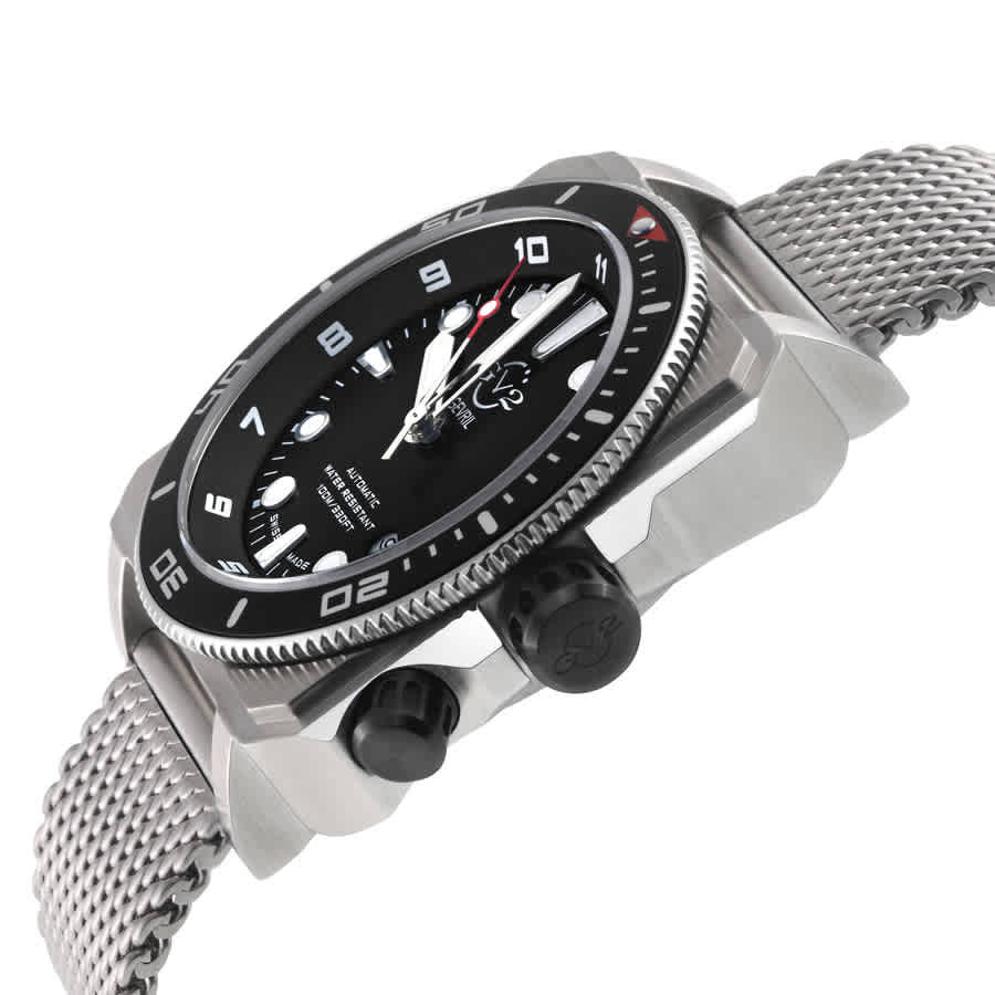 GV2 by Gevril XO Submarine Automatic Black Dial Mens Watch 4541B GV2 by ...