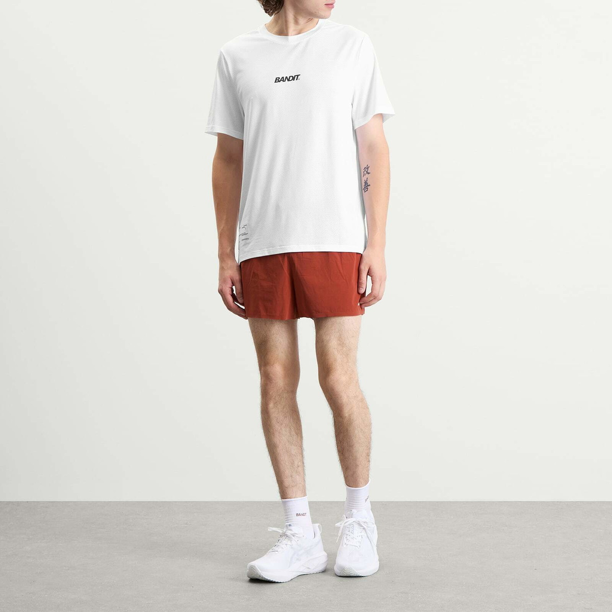 Bandit Men's Micro Mesh SS Performance T-Shirt in White Bandit