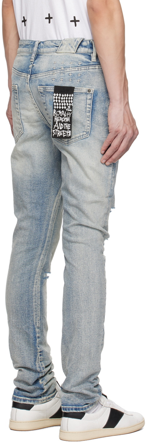 Ksubi Blue Chitch Punk Thrashed Jeans Ksubi