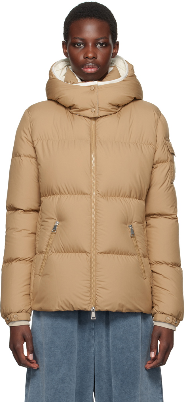 Moncler Tan Fourmines Short Down Jacket Moncler