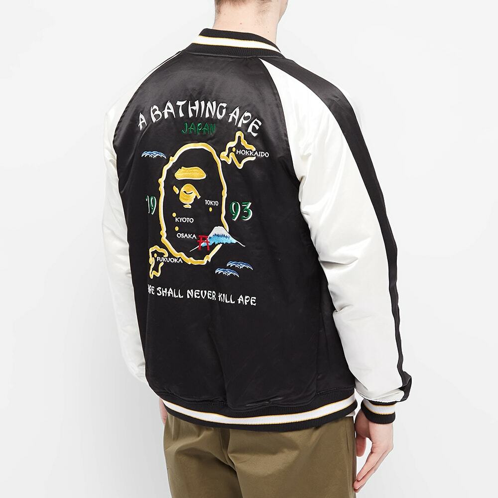 A Bathing Ape Men's Japan Souvenir Jacket in Black A Bathing Ape