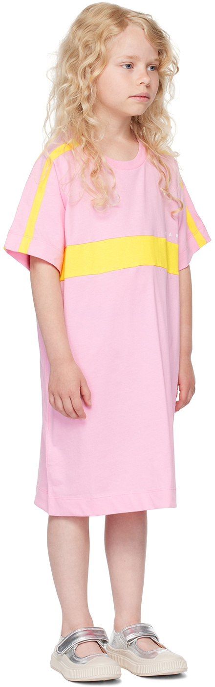 Marni Kids Pink Raglan Sleeve Dress Marni