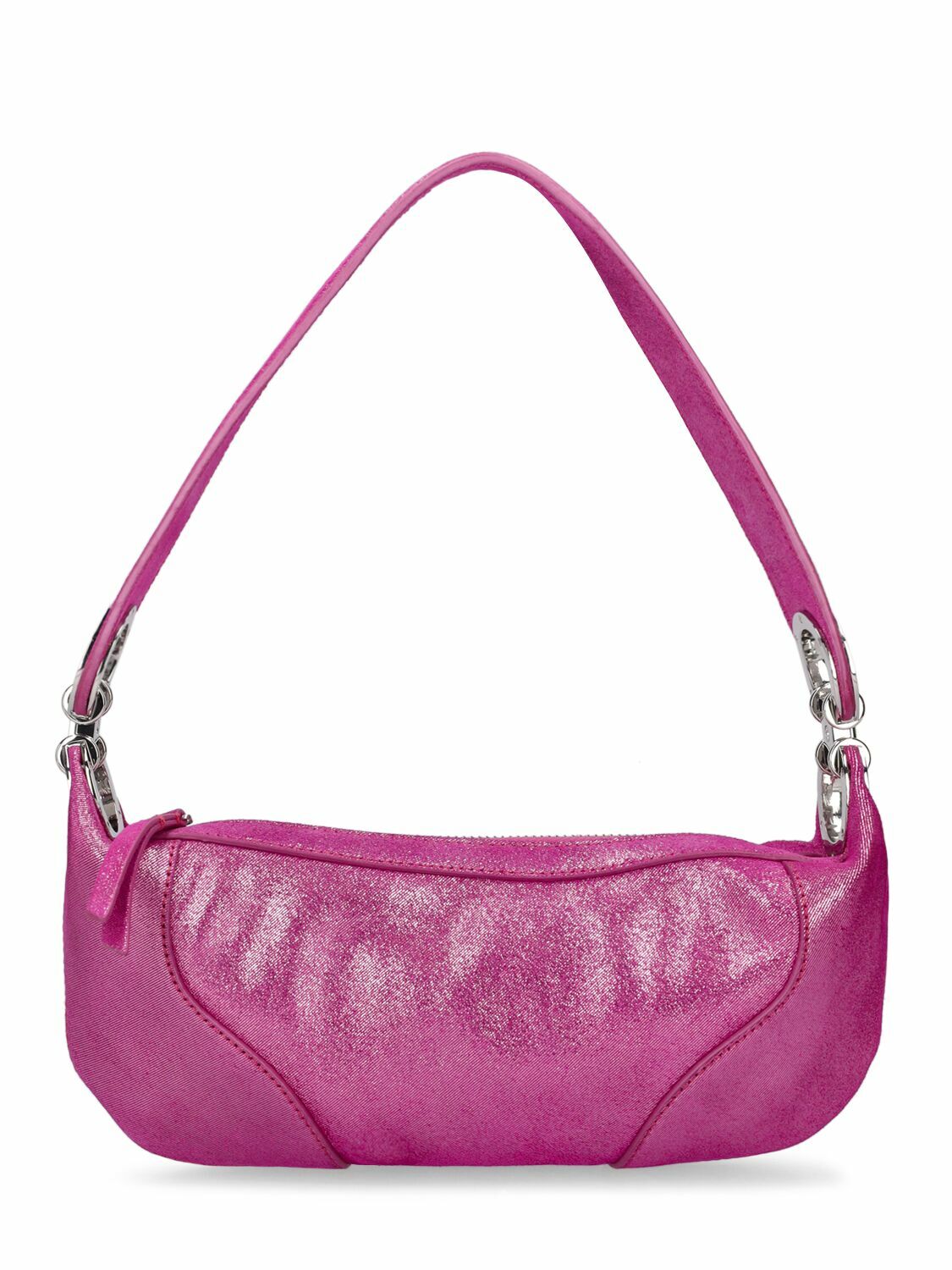 BY FAR - Mini Amira Lamé Leather Bag By Far
