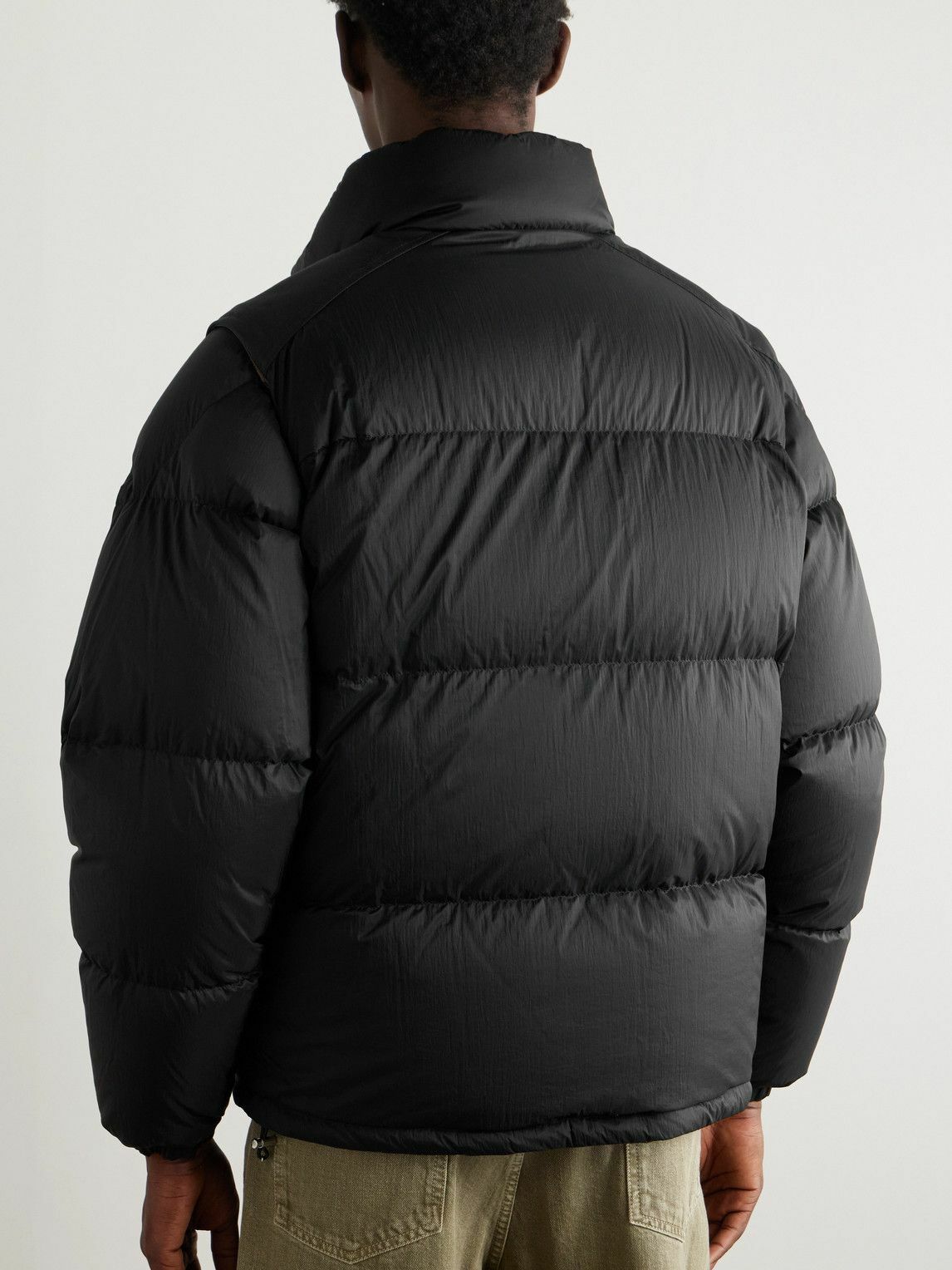 Moncler - Reversible Convertible Canvas-Trimmed Quilted Shell Down ...