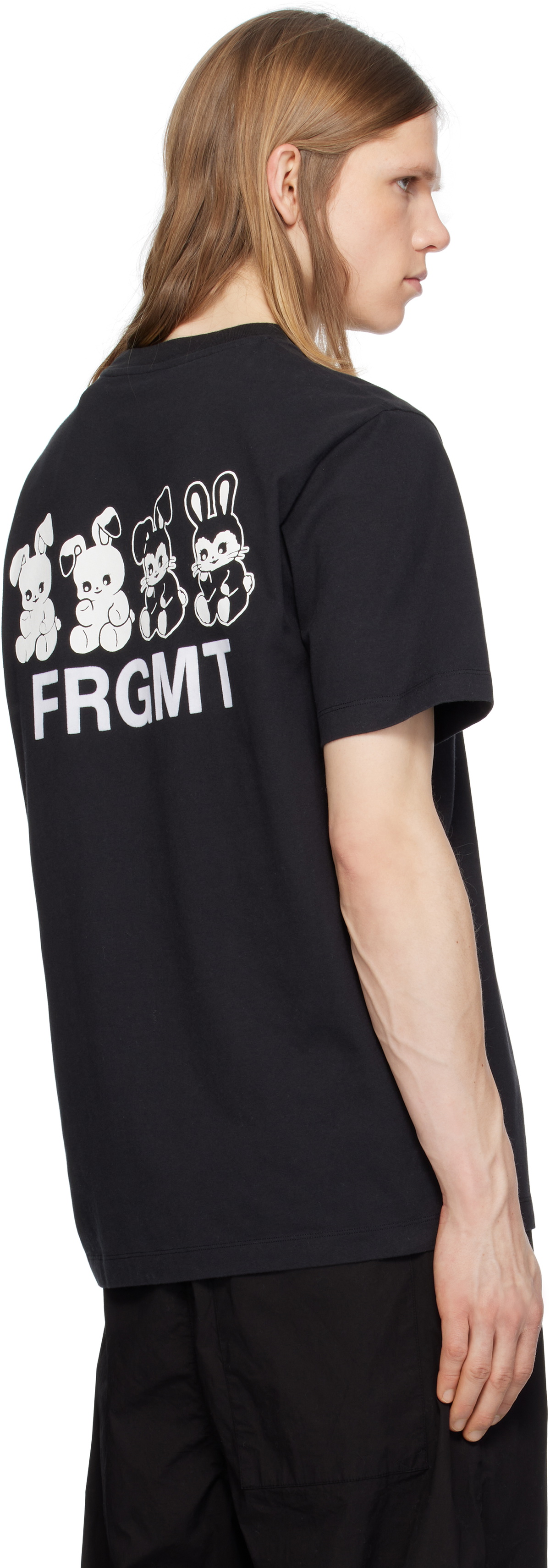 Moncler Genius Moncler x FRGMT Hiroshi Fujiwara Black Cartoon Logo T ...