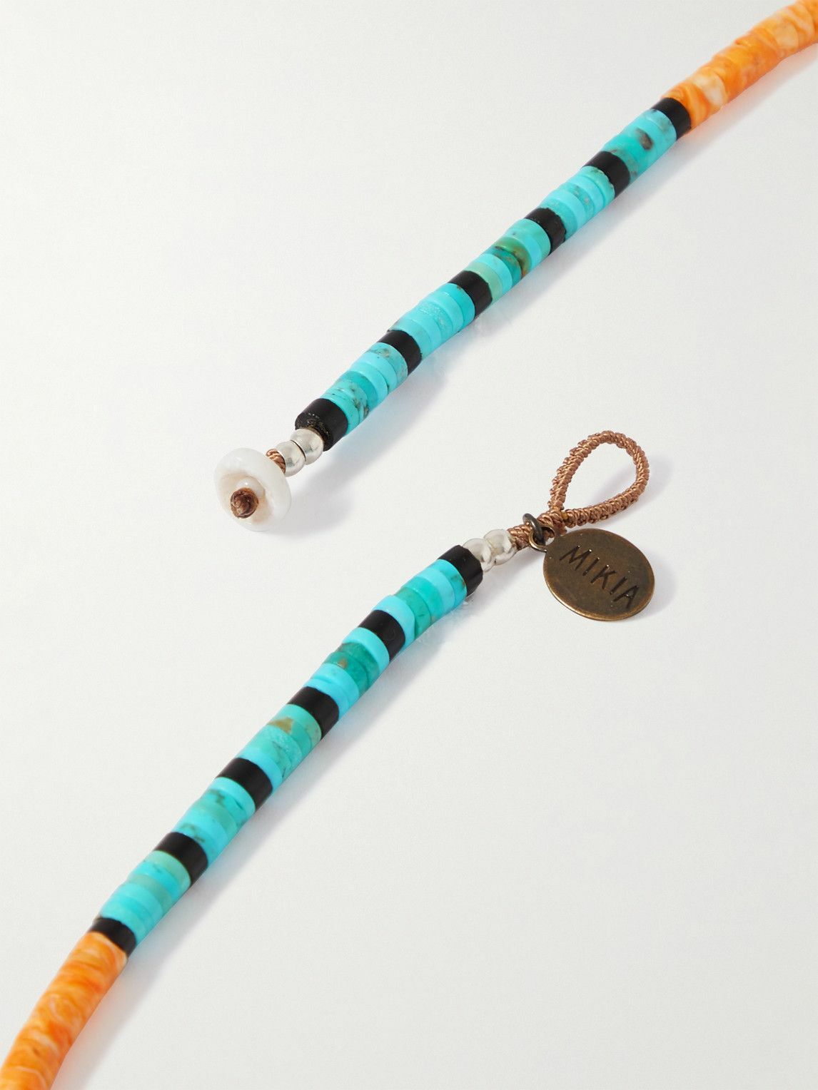 Mikia - Heilish Multi-Stone and Silver Beaded Necklace Mikia