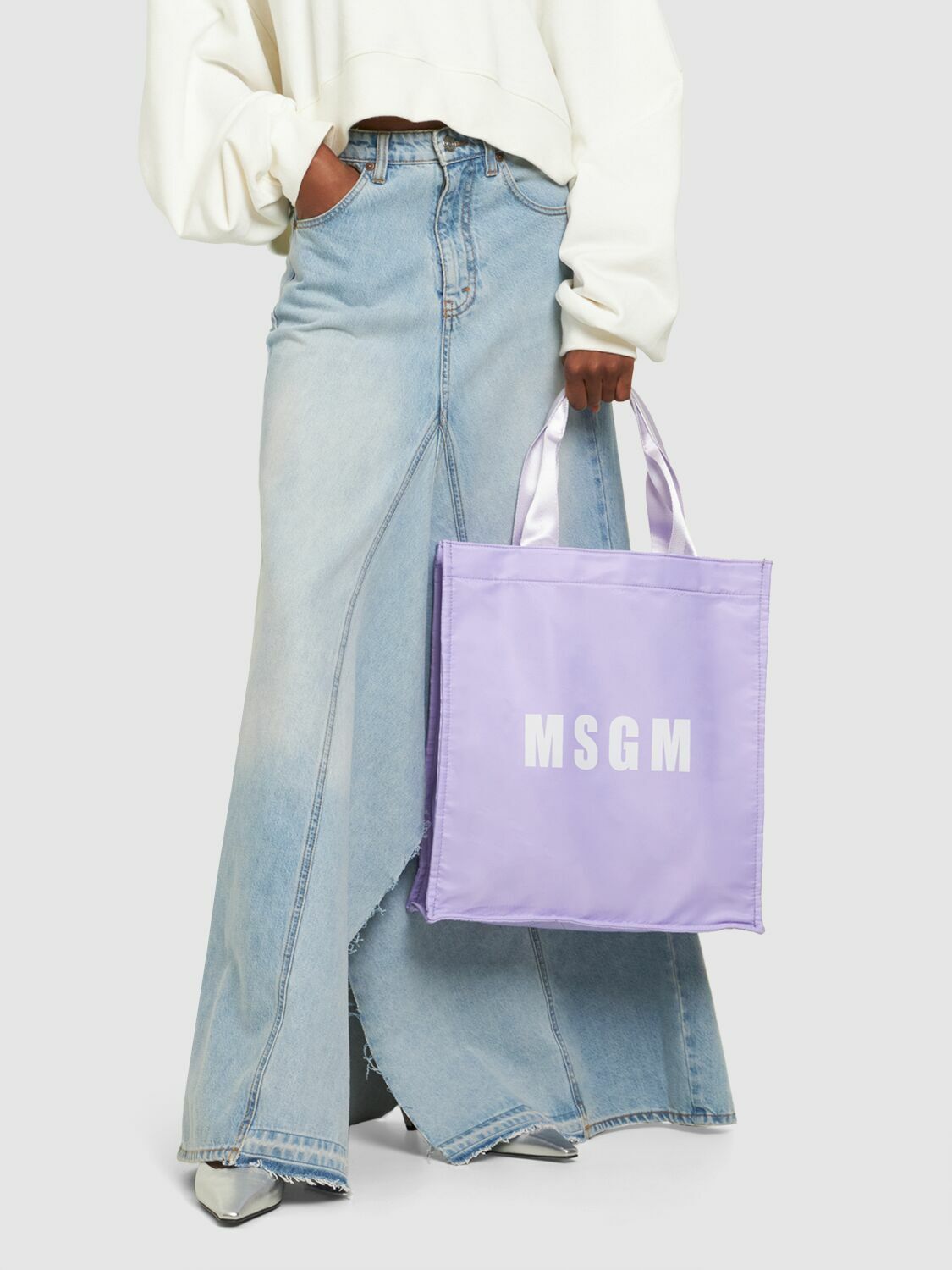 MSGM - Nylon Logo Tote Bag MSGM