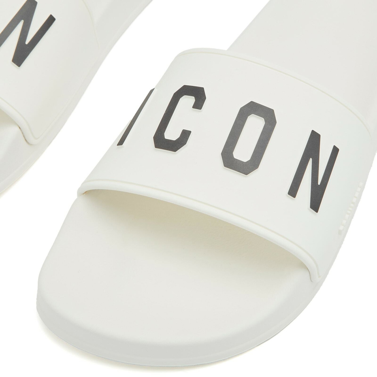 Dsquared2 Men's Icon Logo Slide in White Dsquared2