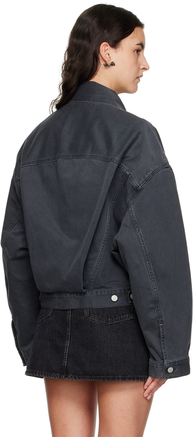 Acne Studios Black Loose-Fit Denim Jacket Acne Studios