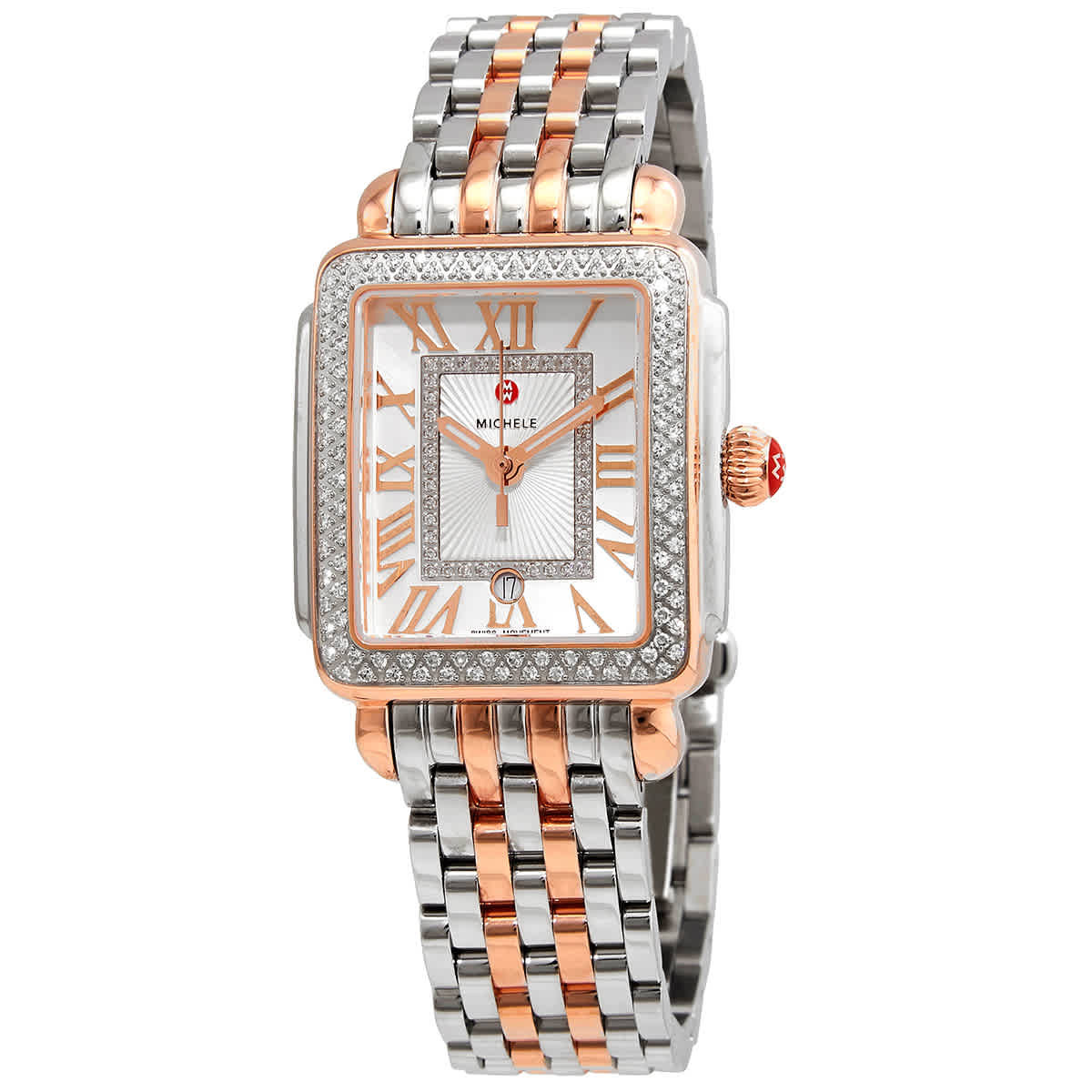 Michele Deco Madison Mid Quartz Diamond Ladies Watch MWW06G000015 Michele