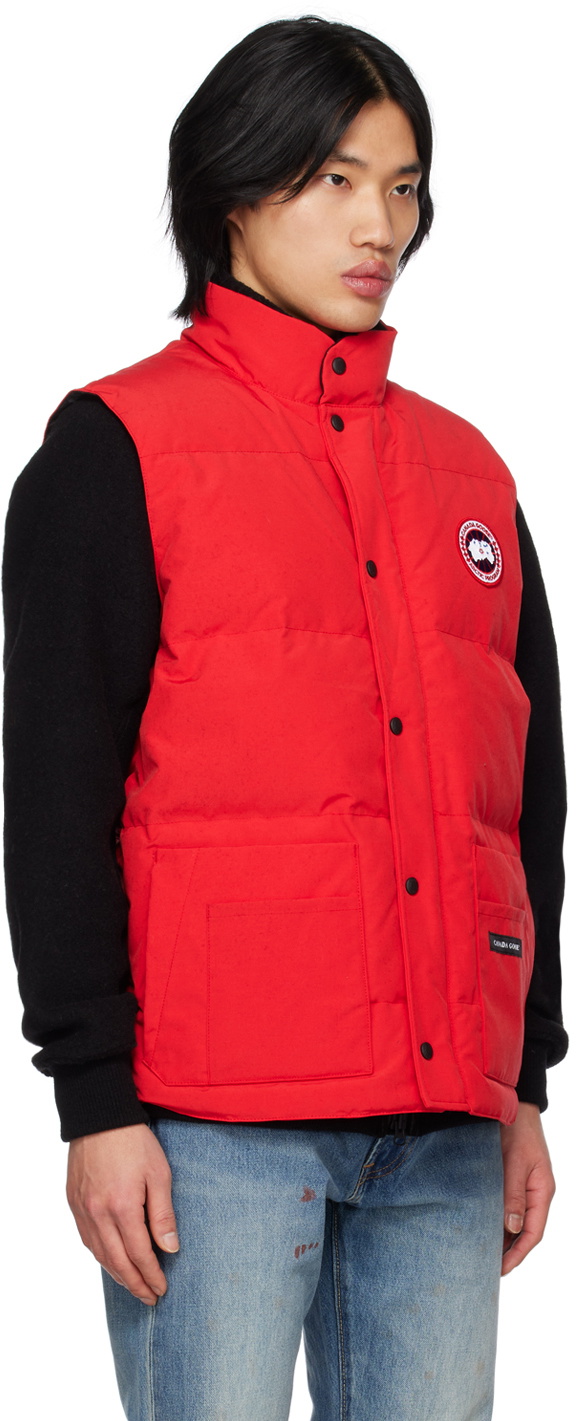 Canada Goose Red Freestyle Crew Down Vest Canada Goose