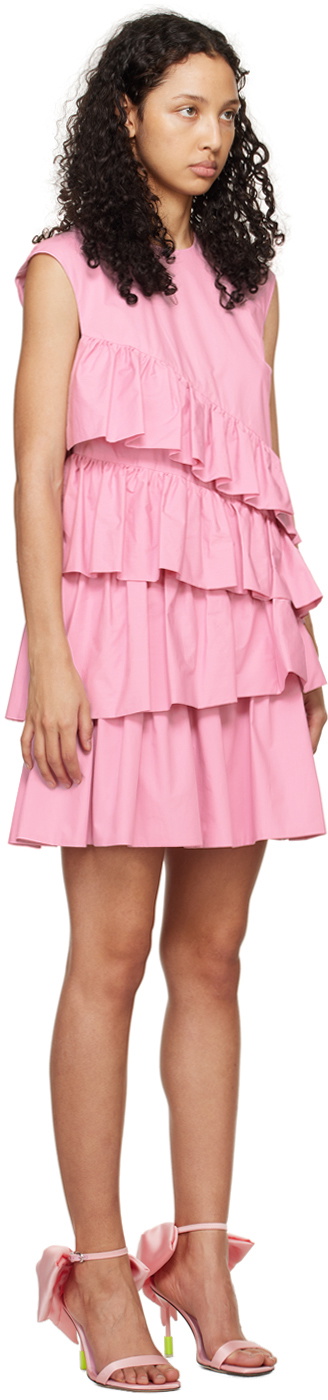 MSGM Pink Tiered Minidress MSGM