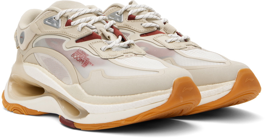 Li-Ning Beige Exceed Infinity Sneakers Li-Ning