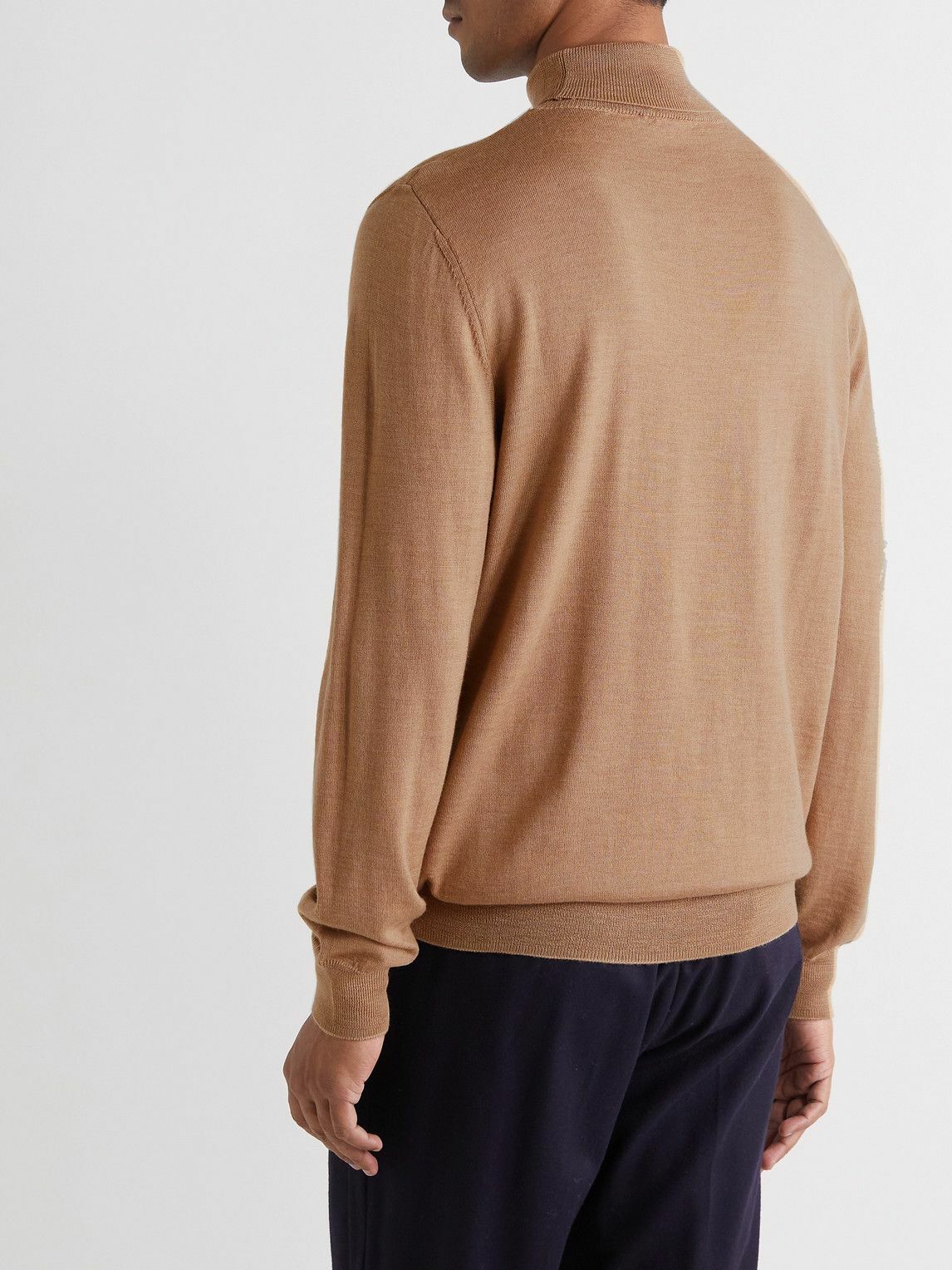 A.P.C. - Dundee Merino Wool Rollneck Sweater - Brown A.P.C.