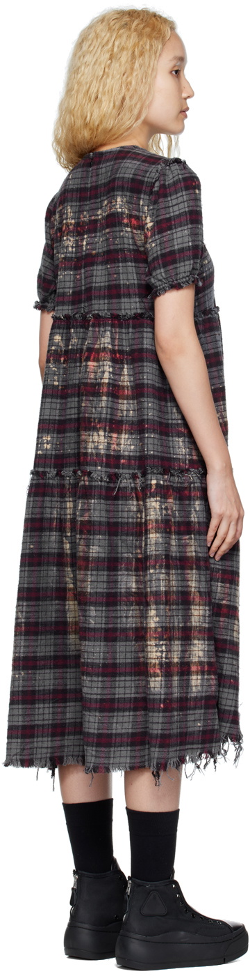 R13 Gray Goth Midi Dress R13