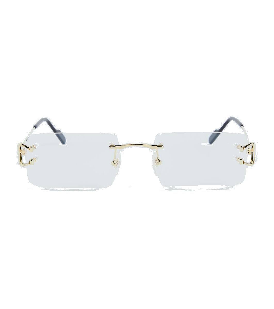 Cartier Eyewear Collection Signature C De Cartier rectangular glasses ...