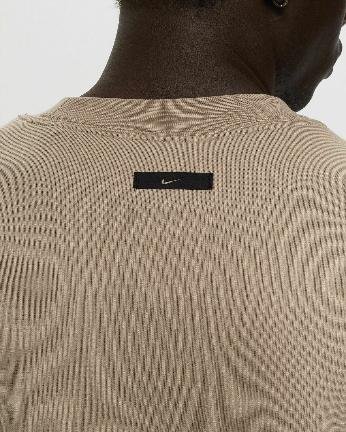 Nike Tech Fleece Reimagined Ss Top Brown Shortsleeves Nike