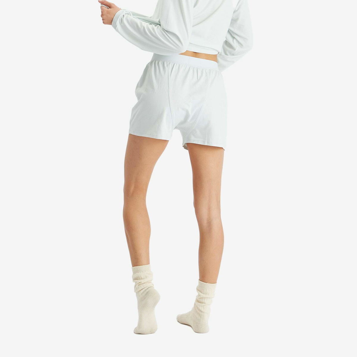 SKIMS Women's Boyfriend Loose Boxer in Frost SKIMS