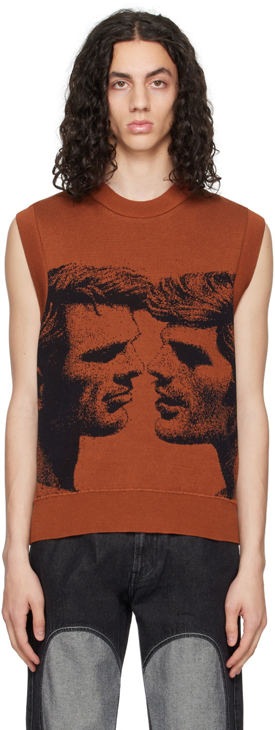 Carne Bollente SSENSE Exclusive Brown Brokeback Mountain Vest Carne ...