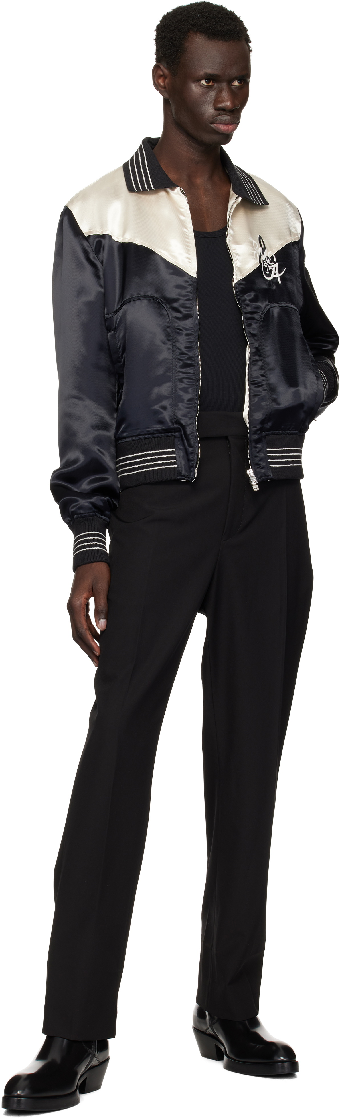 AMIRI Black & White 'MA' Music Note Jacket Amiri