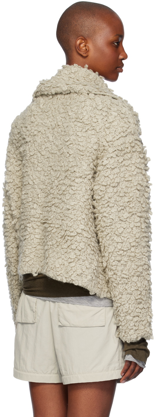 OPEN YY Beige Loopy Knit Cardigan OPEN YY