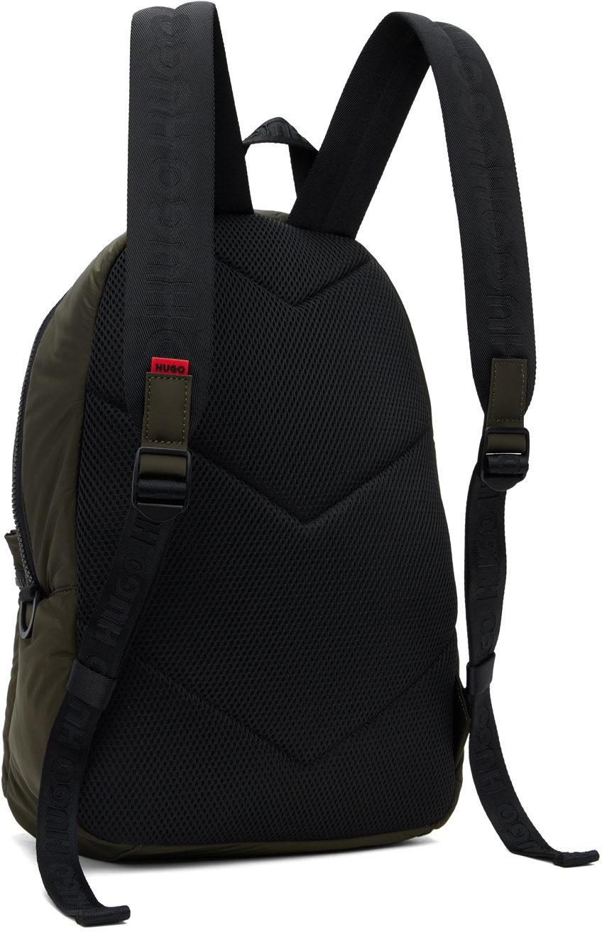 Hugo Green Embroidered Logo Backpack Hugo Boss